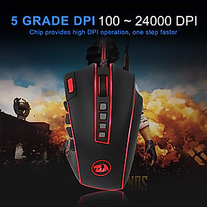 M990 USB wired RGB Gaming Mouse 24000DPI with 24 programmable Buttons