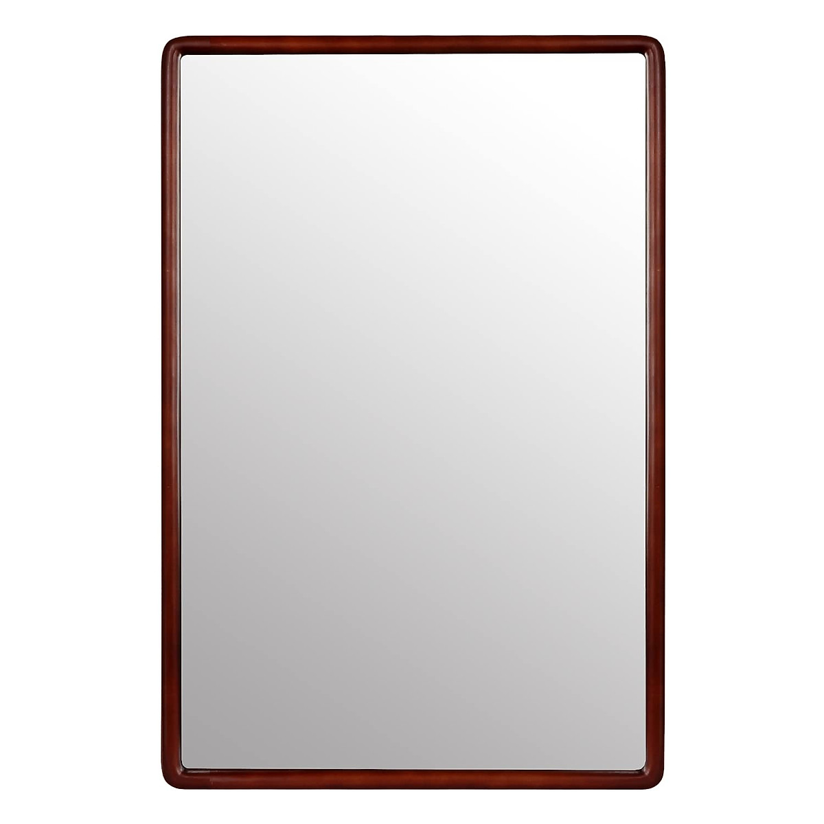 Medicine Cabinet Bathroom Mirror, 24''x16'' Farmhouse Wood Frame Bathroom Medicine Cabinet with Mirror, Vanity Mirrors Recess or Surface Mounted Installation (Brown)