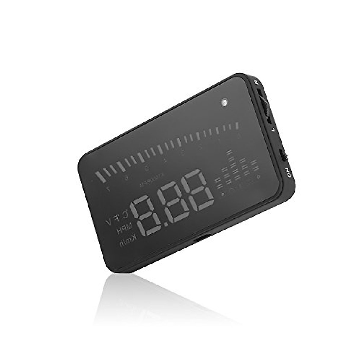 Car Head-Up Windshield Display, Head-Up Display, OBDII HUD Head Up Display Color LED Projector Speed Warning System for Car Trucks