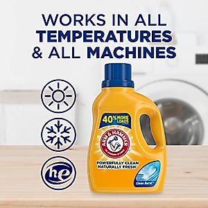 Arm & Hammer Clean Burst, 105 Loads Liquid Laundry Detergent, 105 fl oz