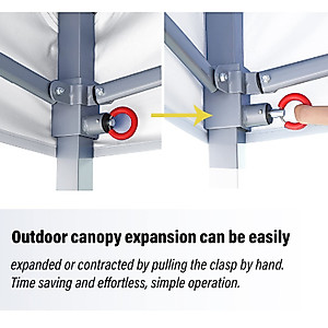 10x20 Heavy Duty Pop Up Canopy Tent, Instant Outdoor Beach Canopy Tent with 4 Removable Sidewalls and Carrying Bag, Waterproof Gazebo Tent Shelter for Parties, Backyard, and Wedding