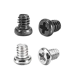 100Pcs for Laptop Notebook for Computer Screws Head Screw Silver Tone 2.8mm Dia Screw Head to Repair The for Laptop Etc - (Size: M2x5mm Black) SCRW-001074