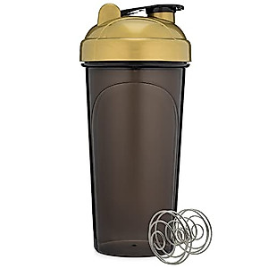GOMOYO [4 Pack] 28 oz Shaker Bottle | Protein Shaker Bottle 4-Pack with Mixing Agitators (White, Black/Gold, Moss, Navy)| Shaker Bottle for Protein Mixes Pack is BPA Free and Dishwasher Safe