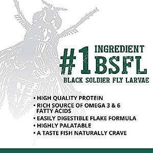 Fluval Bug Bites Algae Crisps for Bottom Feeders, Fish Food for Small to Medium Sized Fish, 1.41 oz, A7360, Brown
