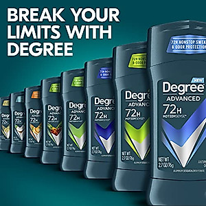 Degree Men Advanced Protection Antiperspirant Deodorant Cool Rush 4 count 72-Hour Sweat and Odor Protection Antiperspirant For Men With MotionSense Technology 2.7 oz