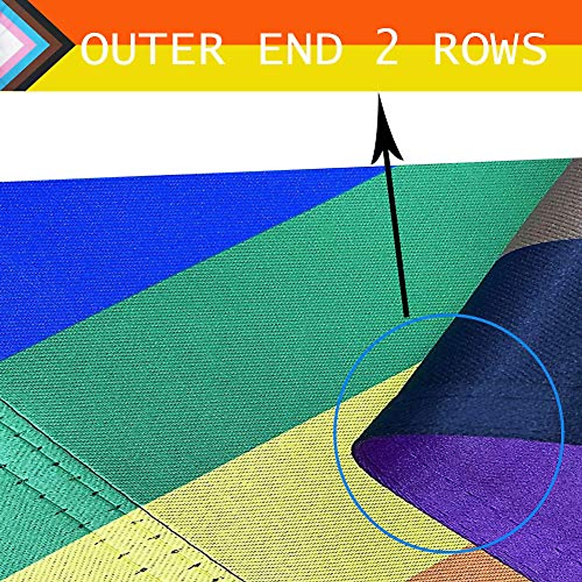 Progress Pride Rainbow Garden Flags - Inclusive Progress Yard Small Flag 12.5x18 Inch for LGBTQ Lesbian Gay Transgender