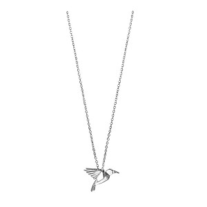 Boma Jewelry Sterling Silver Origami Bird Necklace, 16 inches