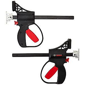 BOSCH FSNKZW Track Quick Clamps (2 Pc.), Black