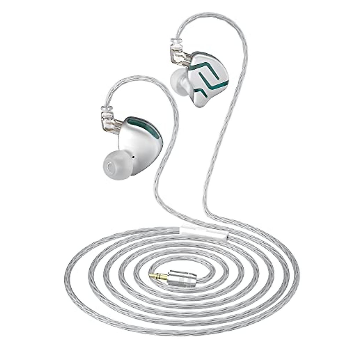 KZ ZES electrostatic Dynamic Hybrid Technology 3.5 mm Earphones Wired Earphones with Microphone IEM bass Earbuds in Ear Headset zes kz IEM (with mic)