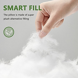 ROKDUK Bed Pillows for Sleeping Standard Size Set of 4, Cooling Hotel Quality for Back Stomach or Side Sleepers White