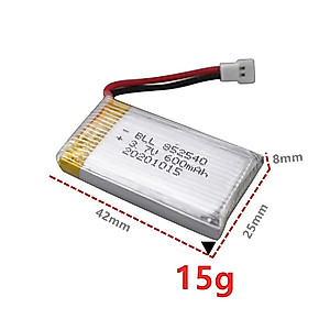 Accessories 5PCS 3.7V 600mAh Lipo Battery with 5 in 1 Charger for Syma X5C X5C-1 X5A X5 X5SC X5SW H5C V931 S5C S5W SS40 FQ36 T32 T5W H42 Remote Control Drone