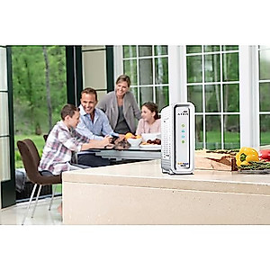 ARRIS SURFboard SB8200 DOCSIS 3.1 Cable Modem | Approved for Comcast Xfinity, Cox, Charter Spectrum, & more | Two 1 Gbps Ports | 1 Gbps Max Internet Speeds | 4 OFDM Channels | 2 Year Warranty,White