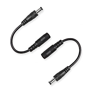Mr.Power Reverse Polarity Converter Cable 5.5 X 2.1 for Keyboard Guitar Effect Pedal (2 pcs)