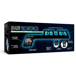 DUDE Wiper 1000 - Bidet Attachment - Black Dual-Action Nozzle and Control Panel - Easy Installation - Fits Most Standard Toilets
