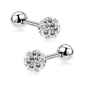 20G Stud Earrings Set for Women Girls Sensitive Ears with Screw on Backs Tragus Cartilage Jewelry ZHIYAOR