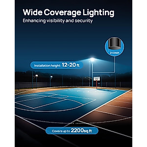 Eontim 4200W Solar Street Lights Outdoor, Commercial Solar Parking Lot Light with Remote Control, Motion Sensor Solar Light Outdoor Waterproof, Dusk to Dawn LED Solar Flood Light for Yard, Outside