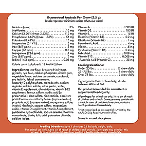 Multivitamin Chews Treats for Dogs - Daily Dog Vitamins - Great Nutrition for Picky Eaters, Dogs Love Them