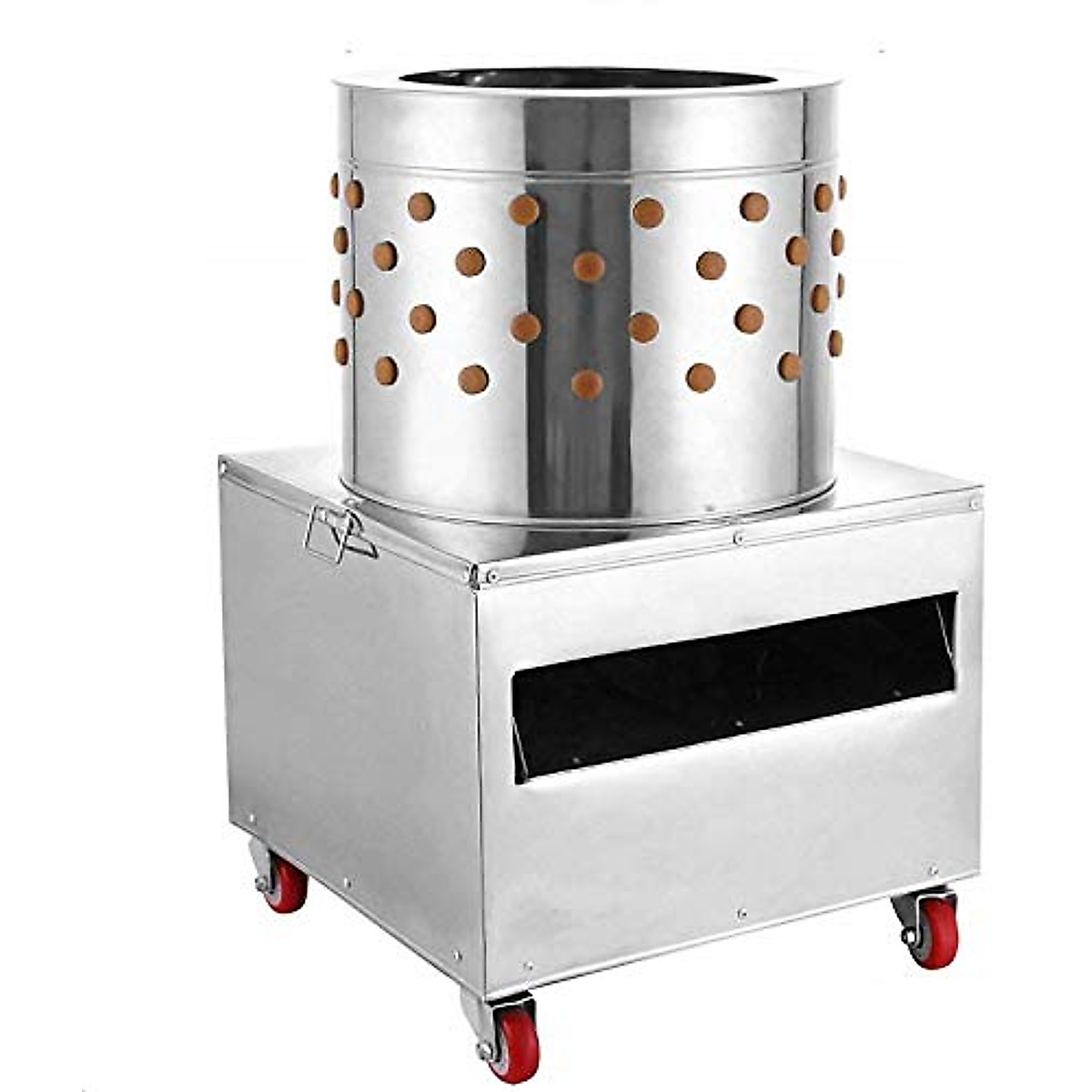 Richo 2HP 110V Stainless Steel Chicken Plucker 20 Inch Barrel Diameter Chicken De-Feather Machine Large Professional Poultry Plucker 1500W Feather Removal Picking Machine for Quail and Chicken