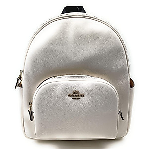 Coach Women's Court Backpack In Soft Pebbled Leather (IM/Chalk)