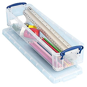 Really Useful Plastic Storage Box 1.5 Litre Clear (Pack of 4)