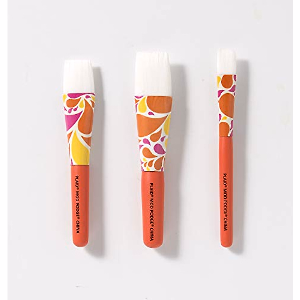 Mod Podge Dishwasher Safe Waterbased Sealer, Glue and Finish (8-Ounce), CS15059 Gloss, 8 Ounce & 10615 3 Piece Short Handle Brush Set