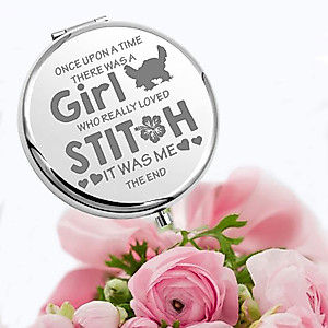 Lywjyb Birdgot Once Upon A Time Funny Cartoon Movie Pocket Mirror Hawaiian Trip Inspired Gifts for Women Girls (Once Upon Mirr)