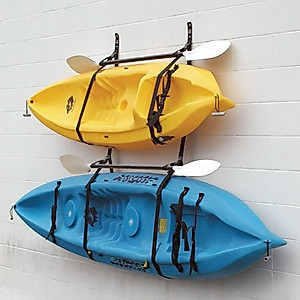 Webbing Boat Hanger Strap - Set of 2, Kayak Wall Hanger, SUP Wall Hanger, Kayak Hanger, Canoe Hanger, Surfboard Hanger, Garage Hanger, Kayak Wall Rack Hanger Adjustable