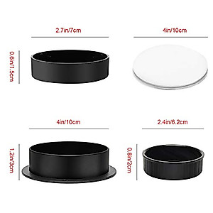 Luxiv 3 in 1 Burger Press, Hamburger Patty Maker Stuffed Burgers Press with 100p Burger Paper for BBQ Non-Stick Sliders Beef Burger Press (Black)