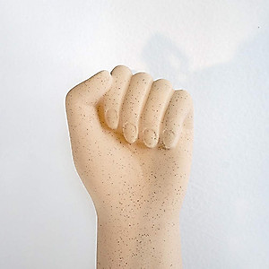 VICASKY Ceramic Flower Planters Hand Shape Vase Garden Pots Containers Desktop Sculpture Decor for Home Office Beige