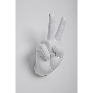 Interior Illusions Peace Sign Hand Wall Hook