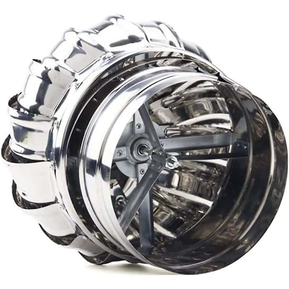 Stainless Steel 201 Non Power Roof Ventilator, Wind Turbines Attic Air Vent Ventilating Fan (Size : 110mm)