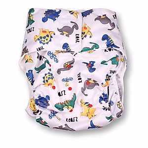 Rearz - Dinosaur - Bamboo Luxury Adult Pocket Diaper