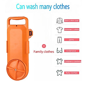 Portable Mini Washing Machine, Bucket Mounted Washing Machine, Compact Semi Automatic Washer Laundry with Digital Display and Leakage Protection Fit for Dormitories Apartment