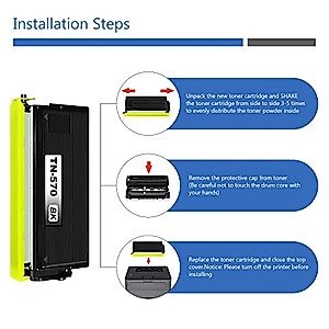 EDH Compatible TN570 TN-570 Toner Cartridge Replacement for Brother High Yield Compatible with HL-1670N1650 1850 1870n DCP-8040 8025D 8020 8045DN MFC-8120 8640D 8820DN Printer (1 Pack, Black)