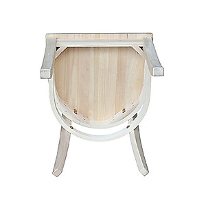 International Concepts Charlotte X-Back Chairs, Brown