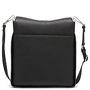 Calvin Klein Fay North/South Large Crossbody, Black/Silver,One Size