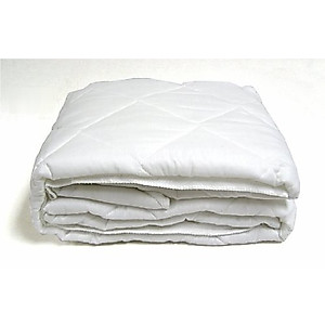 Cot Size Mattress Pad Waterproof Quilted,Cotton Top Soft Protector Cover Quilted Fitted Mattress ProtectorFits Narrow Twin/Camp Bunk/Rvs Bunk/Guest Beds 30" X 75" X 10"