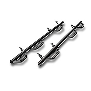 N-Fab Nerf Steps | Textured Black, Wheel-to-Wheel w/ Bed Access | D10115CC-6-TX | Fits 2010-2018 Dodge RAM 2500 / 3500 Crew Cab 8' Long Bed, SRW Gas / Diesel