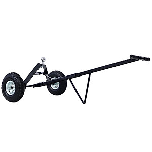 Heavy Duty Trailer Dolly with Pneumatic Tires, Steel Boat Trailer Dolly 600 Lb. Maximum Capacity for Moving Car RV Boat Trailer