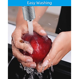 Hibbent Faucet Aerator, 360 Degree Swivel Kitchen Sink Faucet Aerator, Dual-function Bathroom 2-Flow Sprayer Faucet Head, Faucet Replacement Part, 55/64 Inch-27UNS Female Thread-Chrome