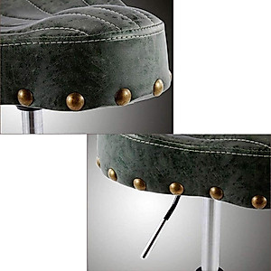 Gcxgz Rolling Swivel Stool Bar Stool, Saddle Chair, Coffee Stool, Beauty Stool, Home Lift Chair,360°Rotation, 5 Colors Optional Stool for Kitchen,Salon,Bar,Office,Massage (Color : A)