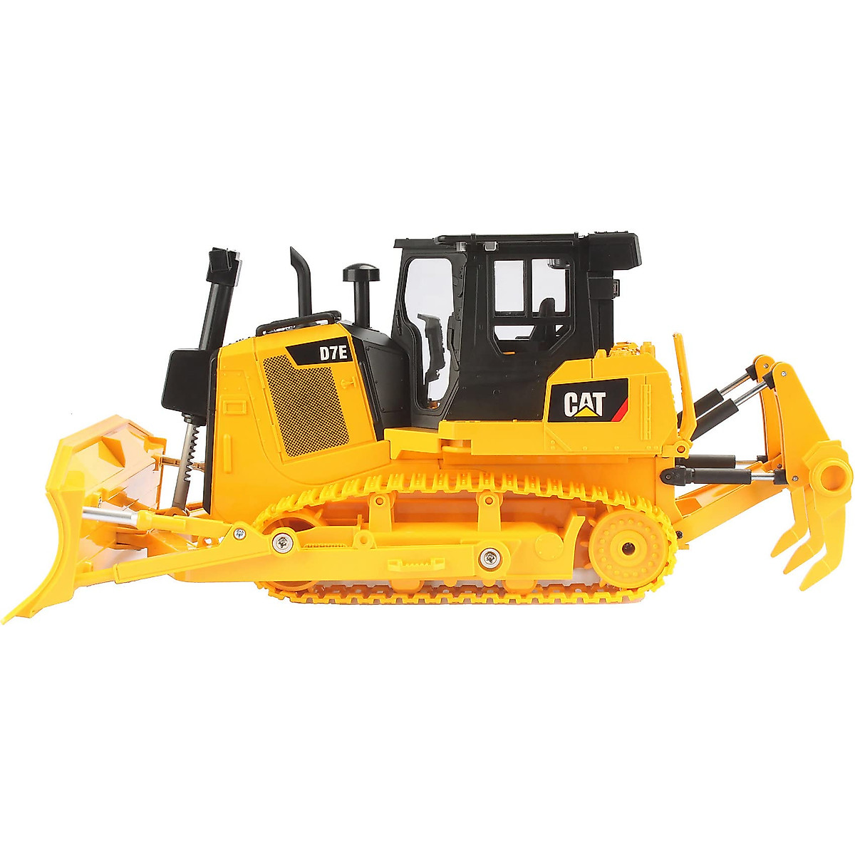 Diecast Masters RC Truck CAT D7E Track-Type Tractor | Fully Functional Radio Control Tractor Truck | 1:24 Scale Model Remote Control Caterpillar Trucks | CAT Yellow Diecast Model 25002