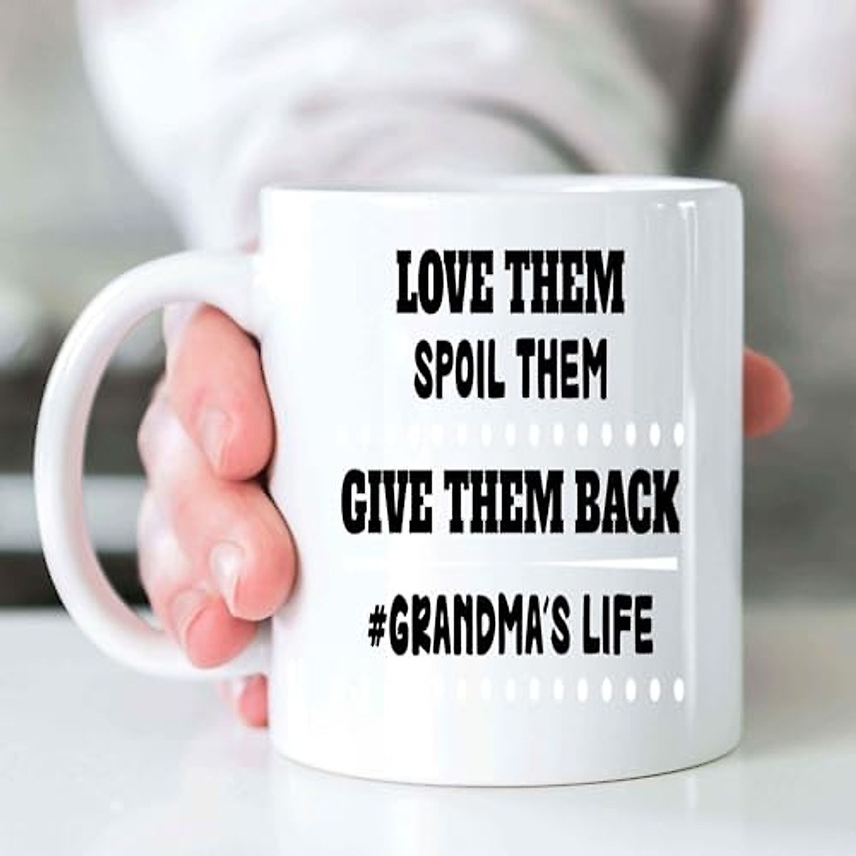 Dog Lovers Gift for Unisex - for the Dog Owners in Your Life on Christmas, Grey Multicolor Sweat 11 Oz White Ceramic Coffee Mug