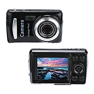 16MP Digital Camera Long Focus Camera HD 2.4 Inch LCD Screen Digital Zoom Anti-Shake Face Detection Digital Camera Small Camera for Teens Students Boys Girls Adults