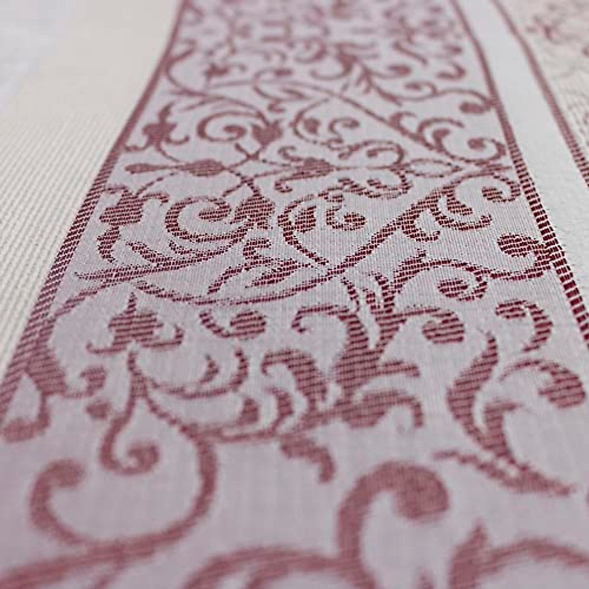 Modefa Islamic Prayer Mat Thin Woven Chenille and Taffeta Turkish Sajadah Intricate Design Metallic Ottoman Mat (White/Blue + White/Pink)