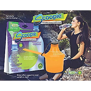The Scoopie (3 Count, 8 Ounces Per Unit, Pink) Travel Ready Supplement Container, to Go Powder Formula Storage, Scoop and Funnel System for Baby Bottles and Water Bottles