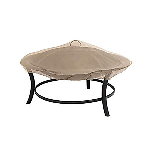 Modern Leisure Water-Resistant, 35 in Patio Fire Pit Cover, inch, Beige,Khaki