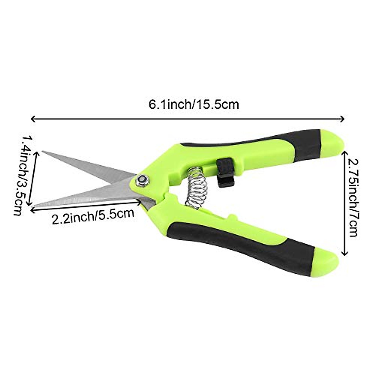 HAKZEON 10 Pack 6.5 Inch Professional Bud Trimming Scissors,Stainless Steel Micro-Tip Gardening Hand Pruners with Straight Blades, for Easy Pruning Garden Tree Pot Plant Flowers