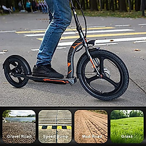 ZonDoo ZO02 Electric Scooter for Adults - 25 Miles Long Range & 20Mph Folding Commuter Electric Scooter - Big Fat Tire Bike Stylish Electric Scooter for Adults(Yellow)