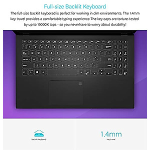 ASUS VivoBook 15.6" FHD Touchscreen Laptop. Intel Core i7-1065G7 Processor, 20GB RAM, 1TB SSD, Backlit Keyboard, Webcam, WiFi, HDMI, Bluetooth, Compact Design, Long Battery Life, Win 10